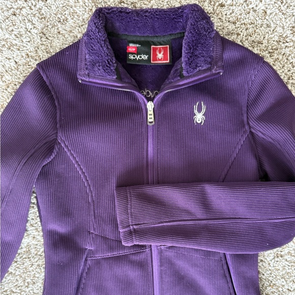 Spyder | Jackets & Coats | Spyder Deep Purple Fleece Jacket | Poshmark